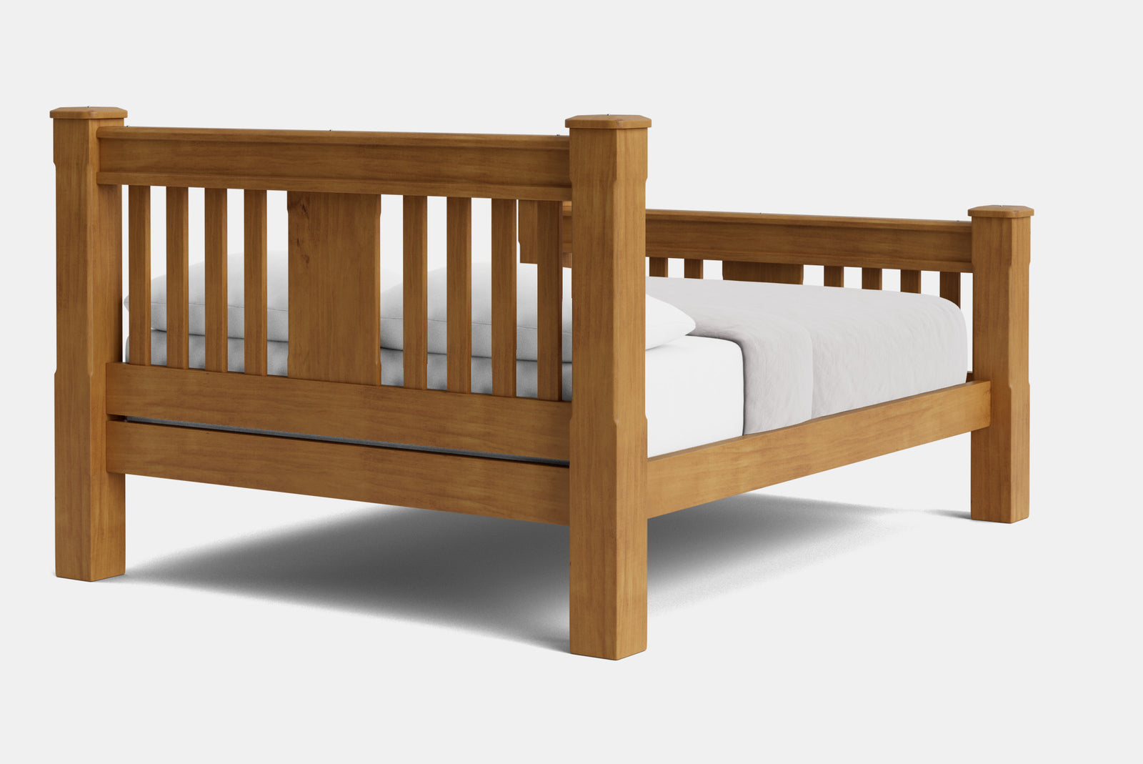 Maison High Foot Slat Bed Frame – Coastwood Furniture