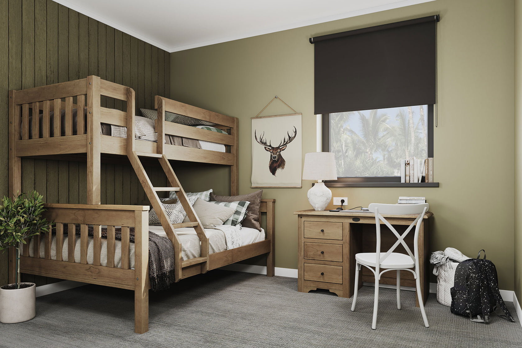 Peri Triple Bunk Bed – Coastwood Furniture